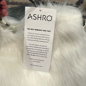 Ashro | Bags | White Hand Bag Purse Brand New With Tag Ashro White Faux ...